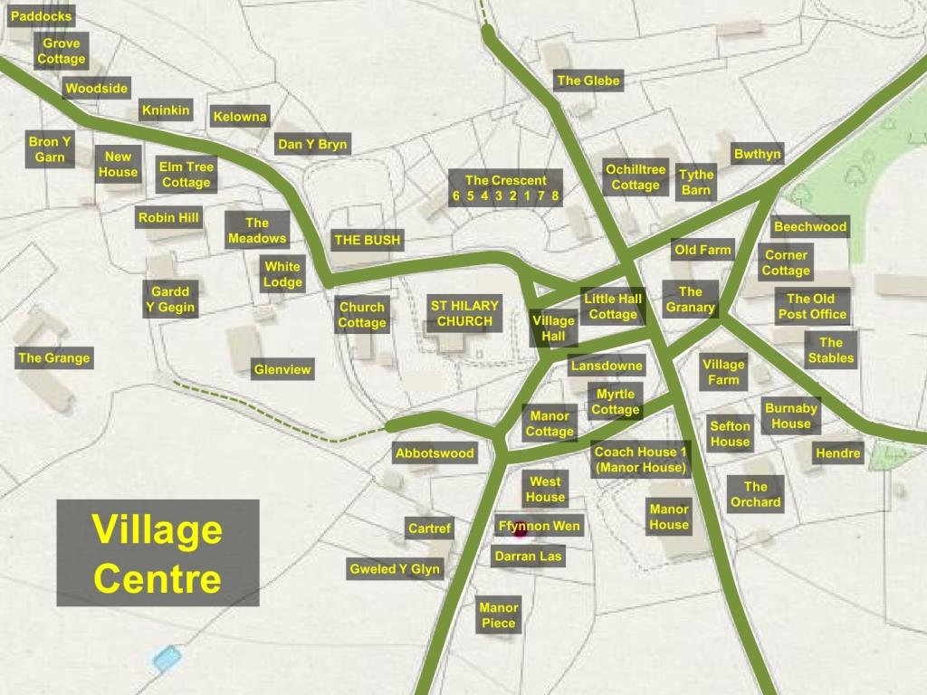 Map Of The Village With House Names Map Of The Village With House Names